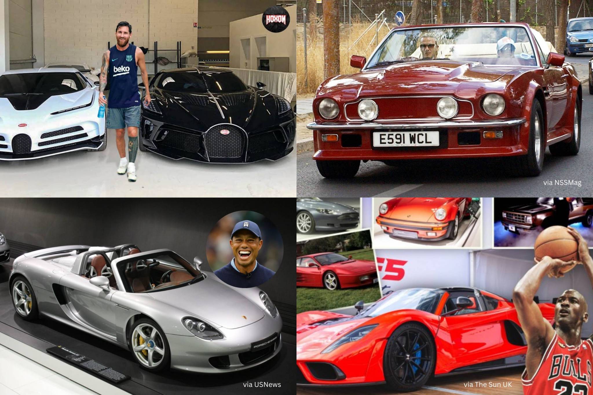 Top Sporting Icons and Their Unique Classic and Exotic Cars
